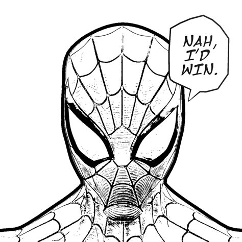 Nah Id Win Spiderman Drawing Marvel Spiderman Art Spiderman Comic Art