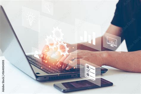 Automation Concept Optimise Business Process Workflow Business People