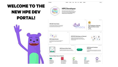 new look new brains all the tools hpe developer portal