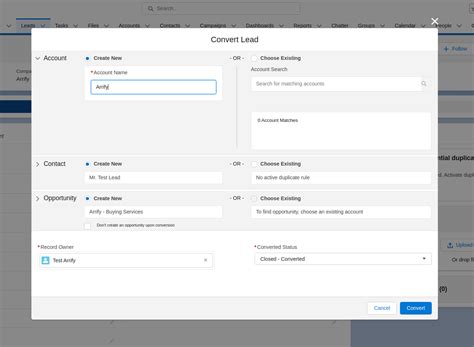 Convert Lead In Salesforce Arrify