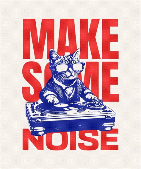 Customizable Make Some Noise Design Template Cute Blue Wallpaper Design Template Design