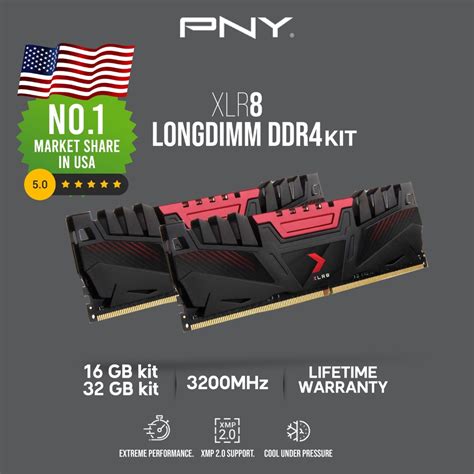 Jual Pny Xlr8 Ddr4 32gb 16gbx2 Pc 25600 3200mhz Cl16 Shopee Indonesia