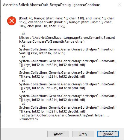 Razor LSP Assertion Failure When Pasting Explicit Expressions Issue Dotnet Razor GitHub