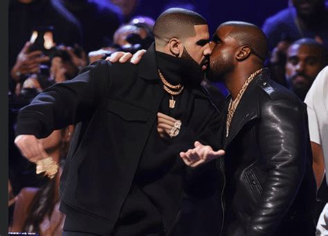 Kanye West Drake Meme Kanye West Drake Kiss Discover And Share S