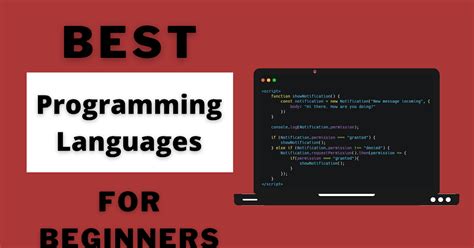 Best Programming Languages To Learn For Beginners In End Dev