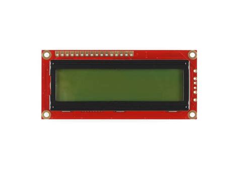 basic 16x2 character lcd black on green 5v