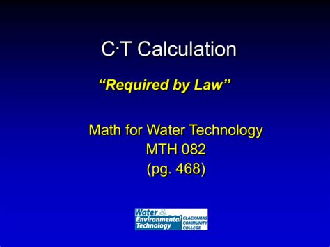 Ct Calculation