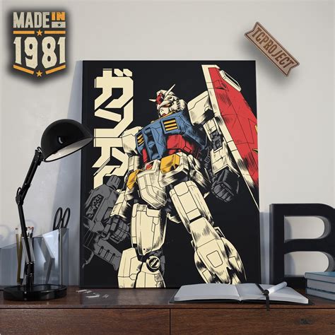 Jual Poster Robot Gundam 011 Poster Kayu Hiasan Dinding Shopee
