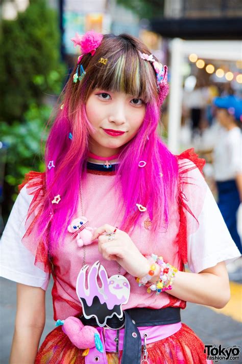Pink Haired Harajuku Girl In Kawaii Fashion W Wc X Esther Kim Miya
