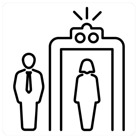 Security Checking Icon Concept In Black Line Color 66249506 Vector Art