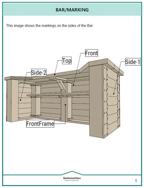 Diy Outdoor Bar Plans 96x40 Backyard Bar Step By Step Woodworking