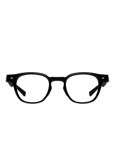 Gentle Monster Joze 01 Star Square Frame Glasses Black Farfetch Uk