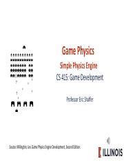 Game Physics Building A Simple Physics Engine For Game Course Hero