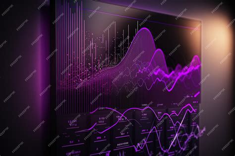 Premium Photo Purple Analysis Digital Analytics Data Visualization Financial Schedule