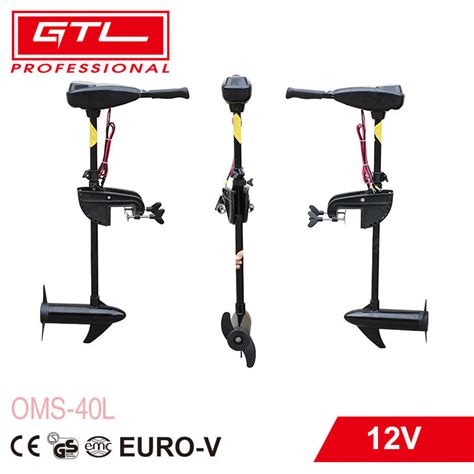 Fiberglass Rubber Boat 40lbs Dc 12v Electric Trolling Motor Marine Boat Engines Oms 40l