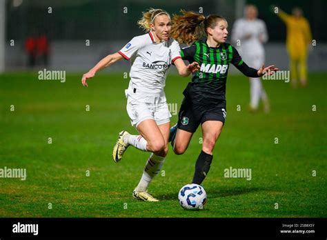 Sassuolo Italy 01st Feb 2025 Emma Koivisto Ac Milan Sara Mella U S Sassuolo Calcio