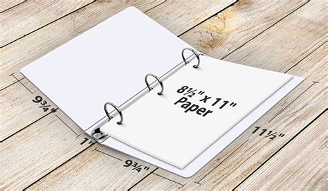 Binder Sizes A Guide To Standard Us 3 Ring Binder Dimensions Design Resources
