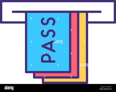Printing Boarding Pass Stock Vector Images Alamy