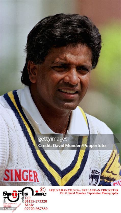 Arjuna Ranatunga Sri Lankan Cricketer News Photo Getty Images