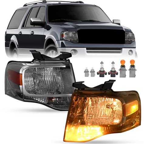 Kojem Pair Headlight Assembly For 2007 2014 Ford Expedition Replaces
