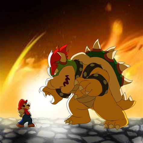 Mario Vs Bowser By Nick72reid On Deviantart