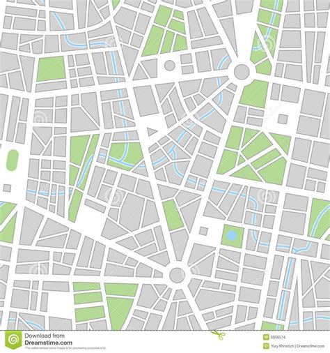 Blank Town Map Template