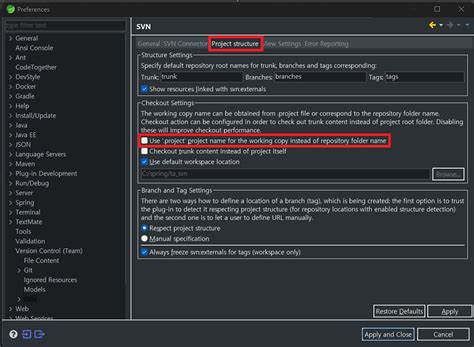 [svn] svn 0x0040010b obtain project name 에러 svn check out 불가능시