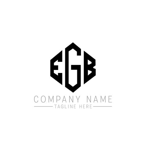 Egb Letter Logo Design With Polygon Shape Egb Polygon And Cube Shape Logo Design Egb Hexagon