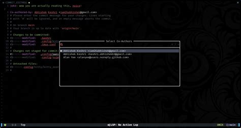 Github Kabhishek Co Author Nvim Quickly Add Co Authors To Commits