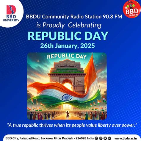 Bbdu Community Radio Is Proudly Celebrating Republic Day” Bbdu