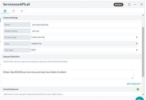 integrate servicenow api with post method apis and sdks kore ai bot