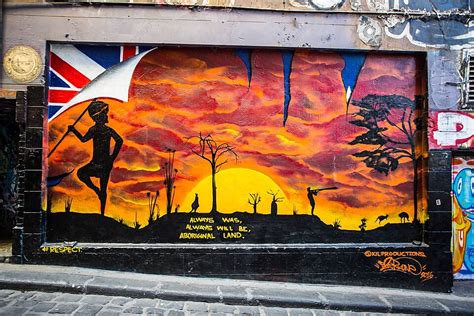 Melbourne Street Art Victoria Australien Street Art Tourismus Ikonisch Foto Hintergrund Und Bild