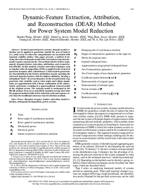Pdf Dynamic Feature Extraction Attribution And Reconstruction Dear