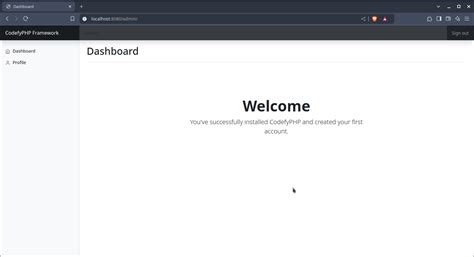 Installation Codefyphp