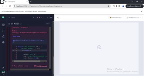 teste api alurapic cypress automação de testes e2e alura cursos