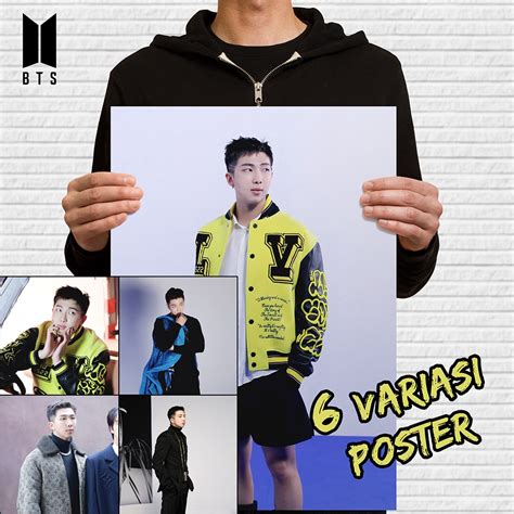 Jual Poster Rm Kim Nam Joon Gq And Vogue Behind The Scenes Size A3 Ultra