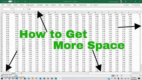 How To Make More Visible Space In Your Excel Sheet When You Need More Space Taking A Screenshot