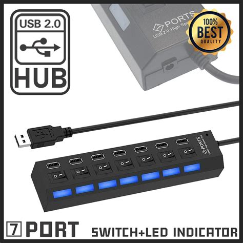 High Speed USB Hub Port ชองตอ USB แบบ ชอง สดำ Shopee Thailand