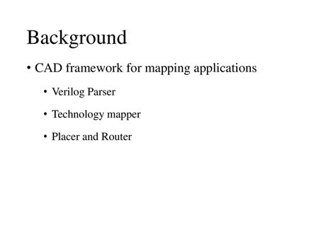 Verilog To Routing Cad Tool Optimization Ppt Download
