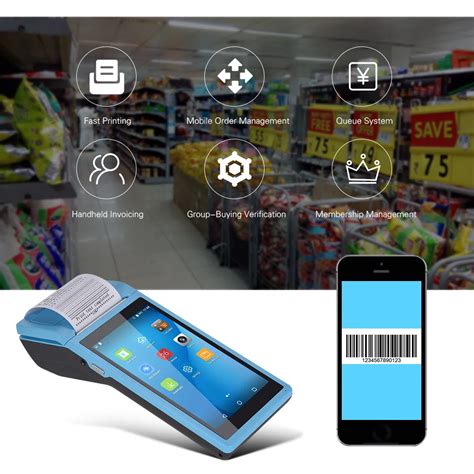 All In One Handheld PDA Printer Smart POS Terminal Wireless Portable Printers Intelligent