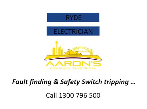 Ryde Electrician Safety Switch Tripping Ace Sydney Electricians