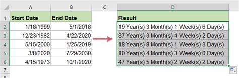 How To Count The Number Of Days Weeks Months Or Years Between Two Dates