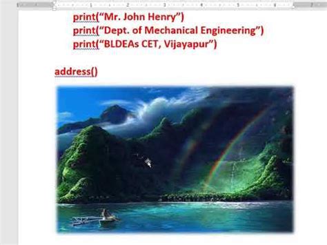 Fruitful And Void Functions In Python By Chidanand S Kusur BLDEAs CET Vijayapur YouTube