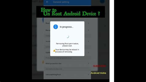 How To Unroot Or Remove Root Access Of Android Device Youtube