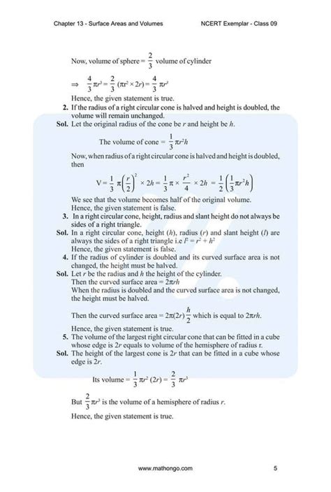 Ncert Exemplar For Class 9 Maths Chapter 13 Mathongo