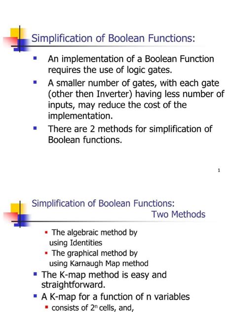 Simplifications Of Boolean Functions Using Kmap 5 Pdf