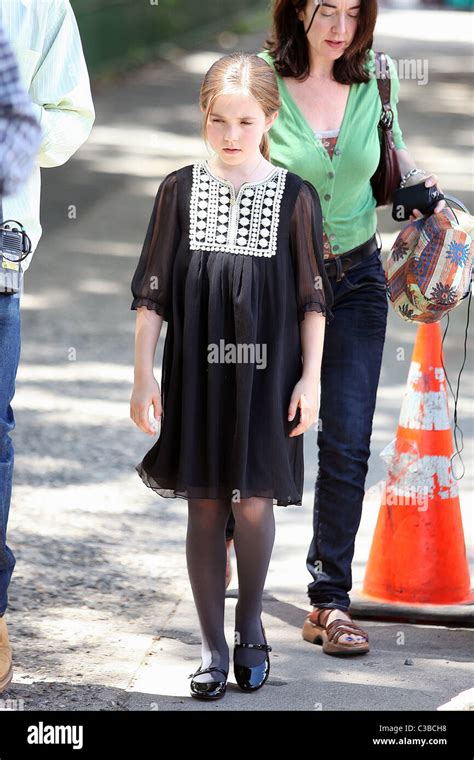 Ruby Jerins Cast Members Of Remember Me Filming On Location In Queens New York City Usa 08