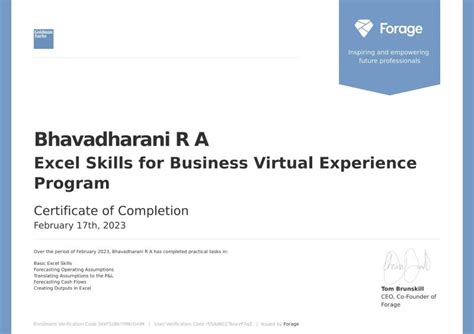 Goldman Sachs Business Virtual Experience Program Bhavadharani R A
