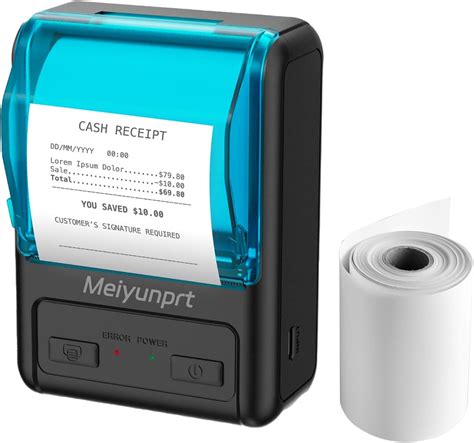 Meiyunprt Receipt Printer Bluetooth Portable Thermal Pos Printer For Small Business