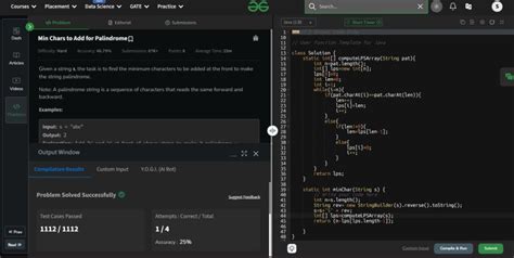 Gfg160 Gfg160 Dsa Codingchallenge Dailycoding Strings Palindrome Shreya Gupta